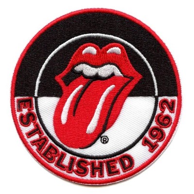 Rolling Stones Round Patch Established In 1962 Mick Jagger Embroidered ...