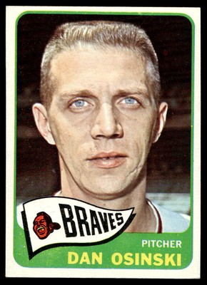 1965 Topps #223 Dan Osinski Milwaukee Braves NR-MINT | eBay