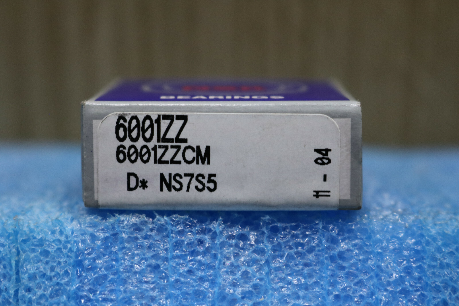 NSK 6001ZZ CM 6001 ZZ deep groove ball bearing 12 x 28 x 8mm 2 x metal ...