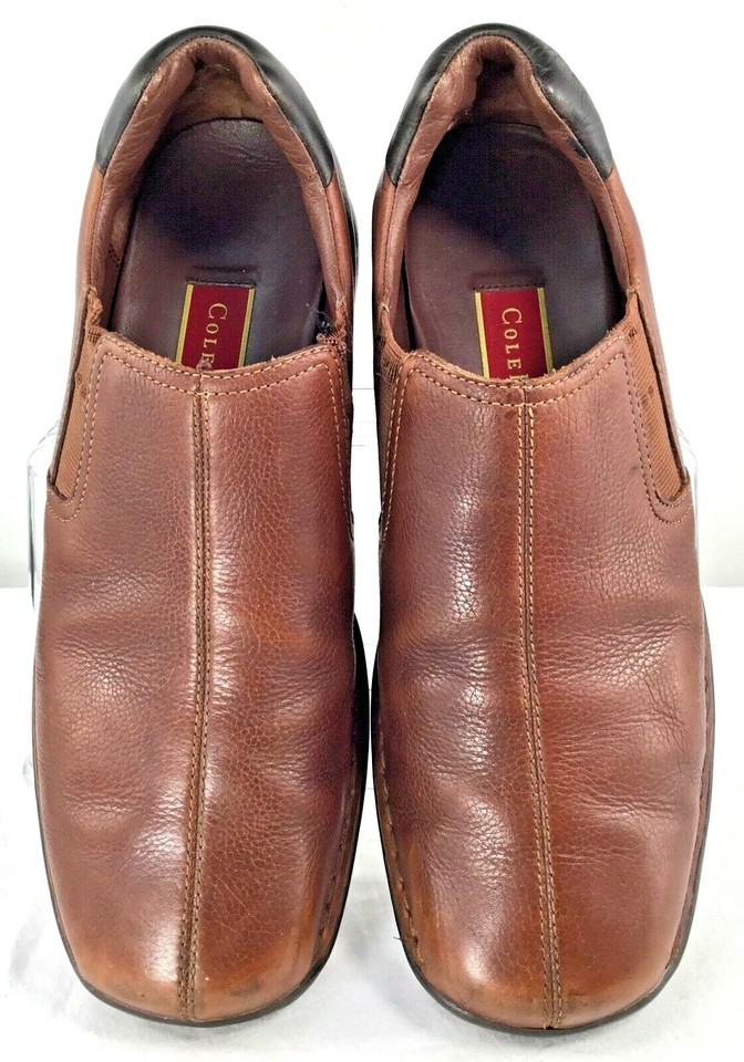 Cole Haan Loafer Mens Sz 9 M Brown Leather Slip On Split Toe Walking ...