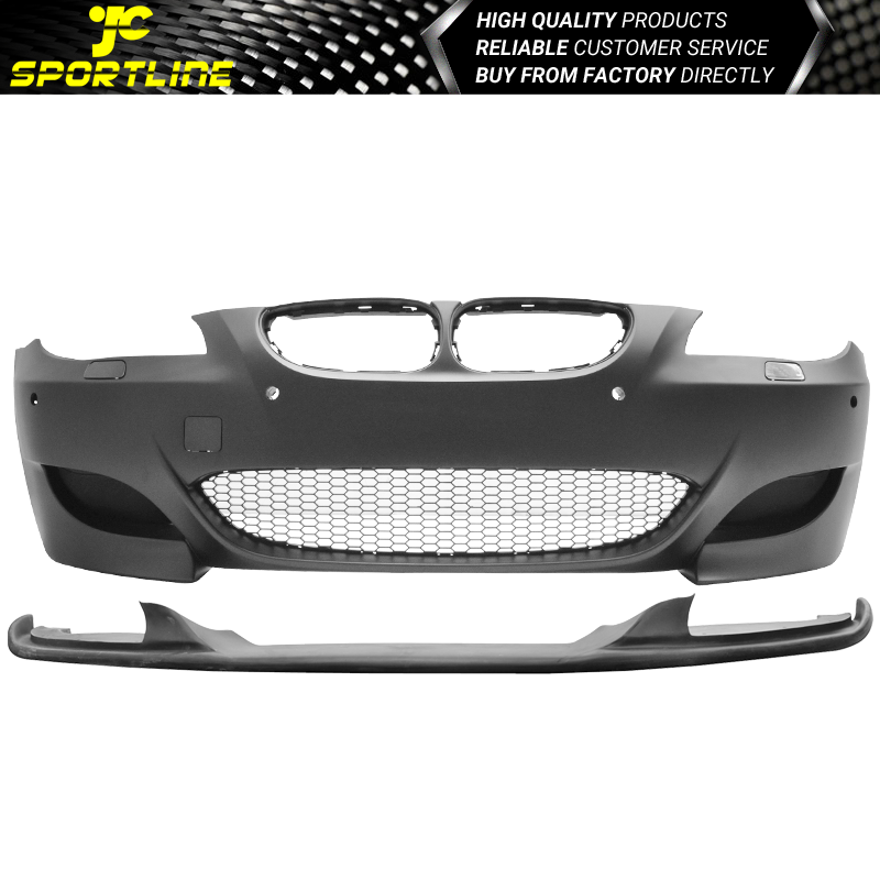 Fit 04-07 BMW E60 5 Series Pre-LCI M5 Style Front Bumper Cover +Front ...