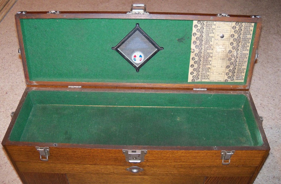 Vintage 5 Drawer Wood Gerstner Machinist Tool Chest Box, Model 043, 43 ...