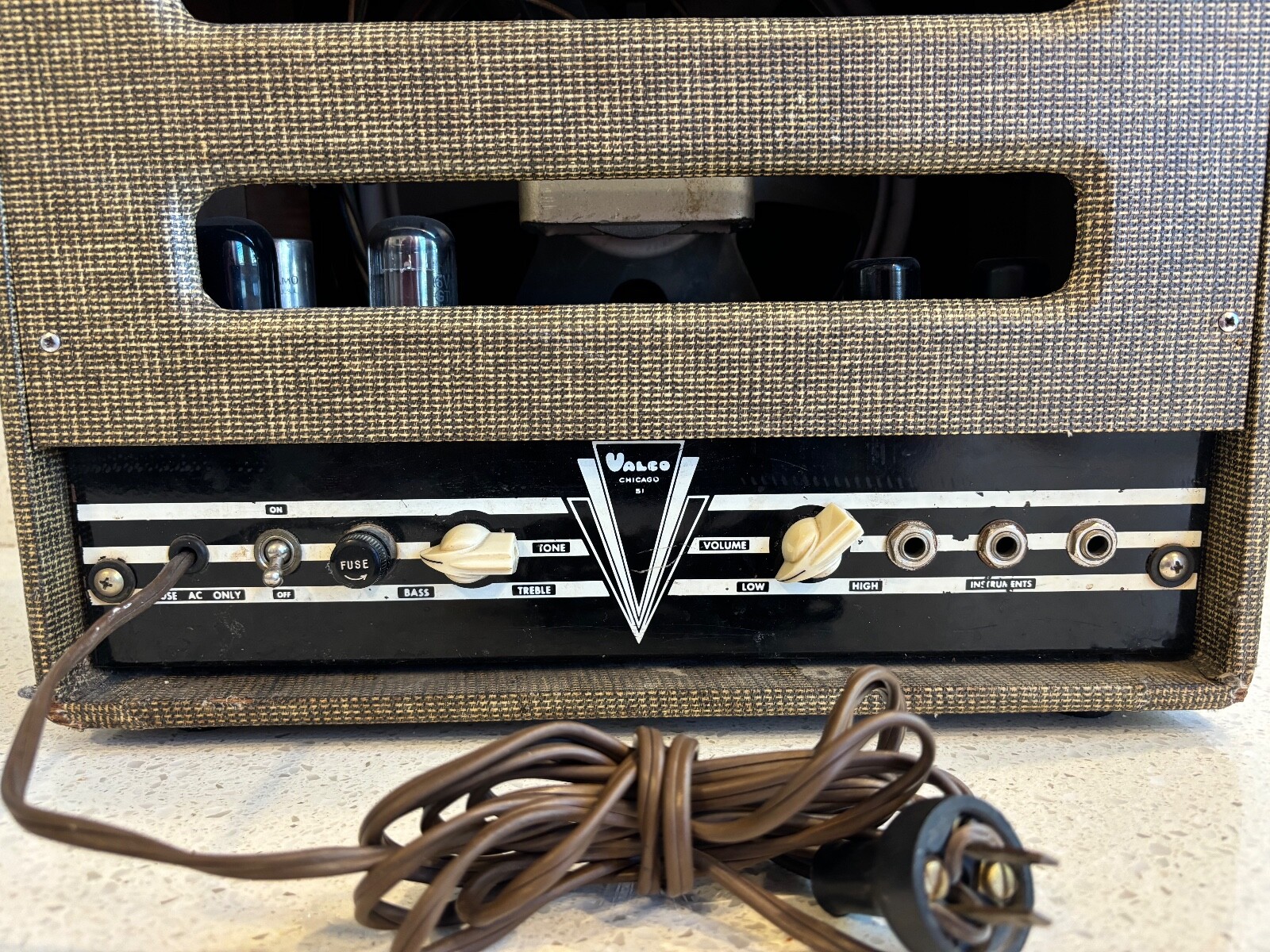 VINTAGE 1953 NATIONAL VALCO CHICAGO 51 TUBE GUITAR AMPLIFIER | eBay