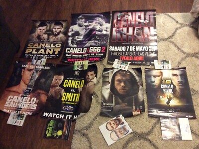 CANELO ALVAREZ PPV BOXING POSTER LOT OF 7 BIVOL SMITH SAUNDERS KHAN ...