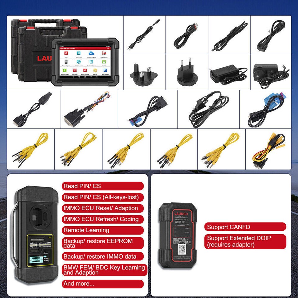 2025 LAUNCH X431 IMMO Elite Key Programming Tool ，Full System ...