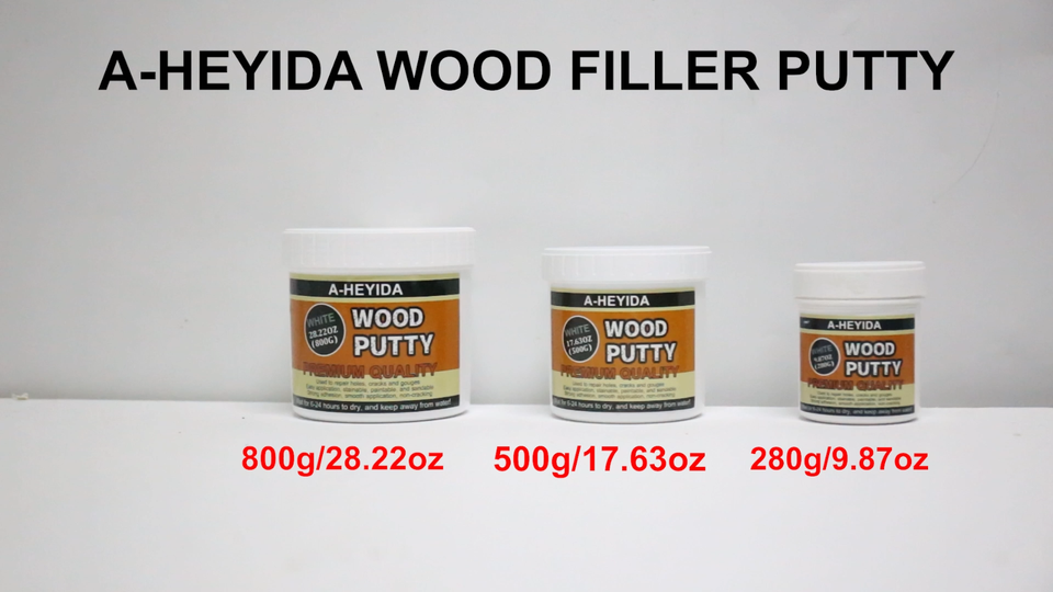 9.87oz Wood Filler Putty for Repair Wood Cracks & Holes on Wooden ...