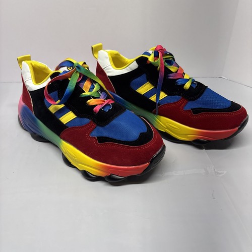Womens Colorblock Platform Colorful Walking Shoe Sneakers Size 8.5 US ...