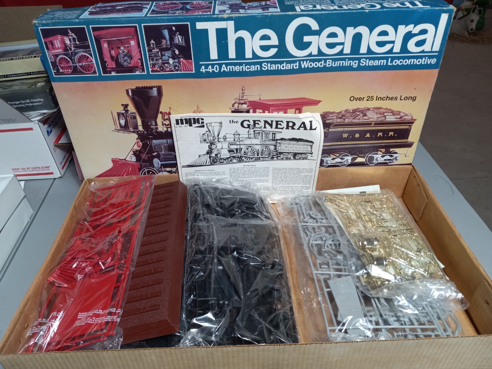 MPC The General Steam Locomotive Kit - 78-2001-202, 1980 1:25 Scale ...