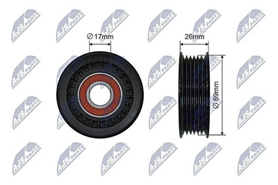 V-Ribbed Belt Tensioner Pulley For MAZDA 2 3 07-15 ZJ38-15-980B | eBay