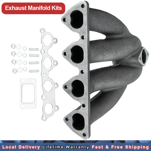 T3/T4 Turbo Cast Iron Exhaust Manifold For Honda Civic/ Del Sol D15 ...