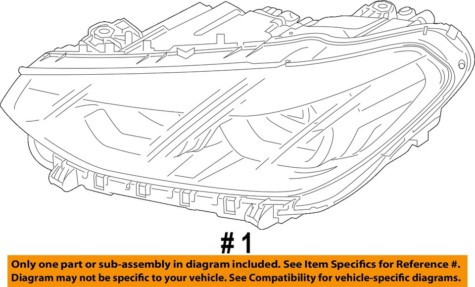BMW OEM 2018 X3-Headlight Assy 63117466115 | eBay