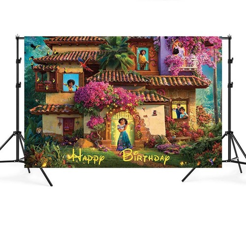 NEW Encanto Backdrop Dream House Girls Birthday Party Magic Family ...