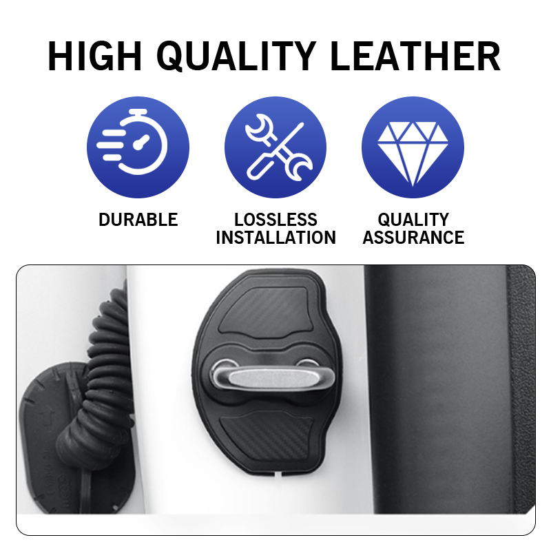 4PCS Door Lock Cover For Model 3 Y Tesla Car Door Guard Lock Tesla ...