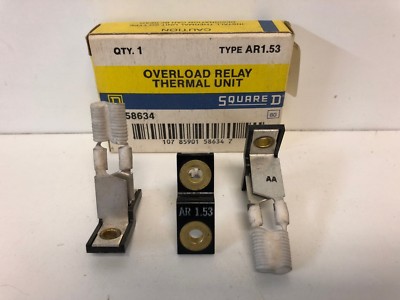 QTY 3 NEW OLD STOCK! SQUARE D OVERLOAD RELAY THERMAL HEATER UNITS AR1 ...