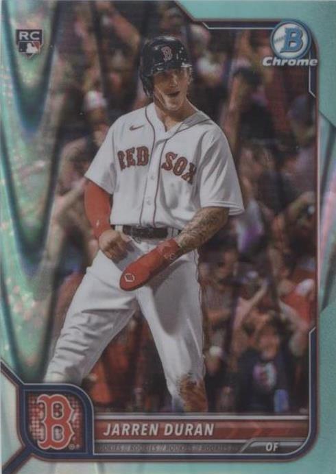 2022 Bowman Chrome - Jarren Duran #16 Aqua Raywave Refractor /199 (RC ...