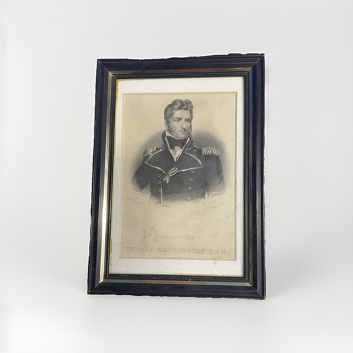 Pair of Framed Naval Engravings – Commodore Stephen Decatur & Thomas ...