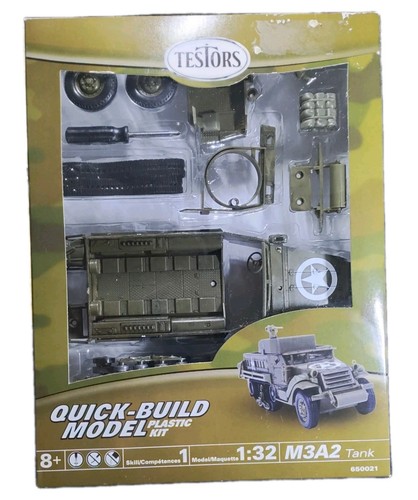 Testors - M3A2 Tank - Quick Build Model Plastic Kit - Part#: 650021 ...