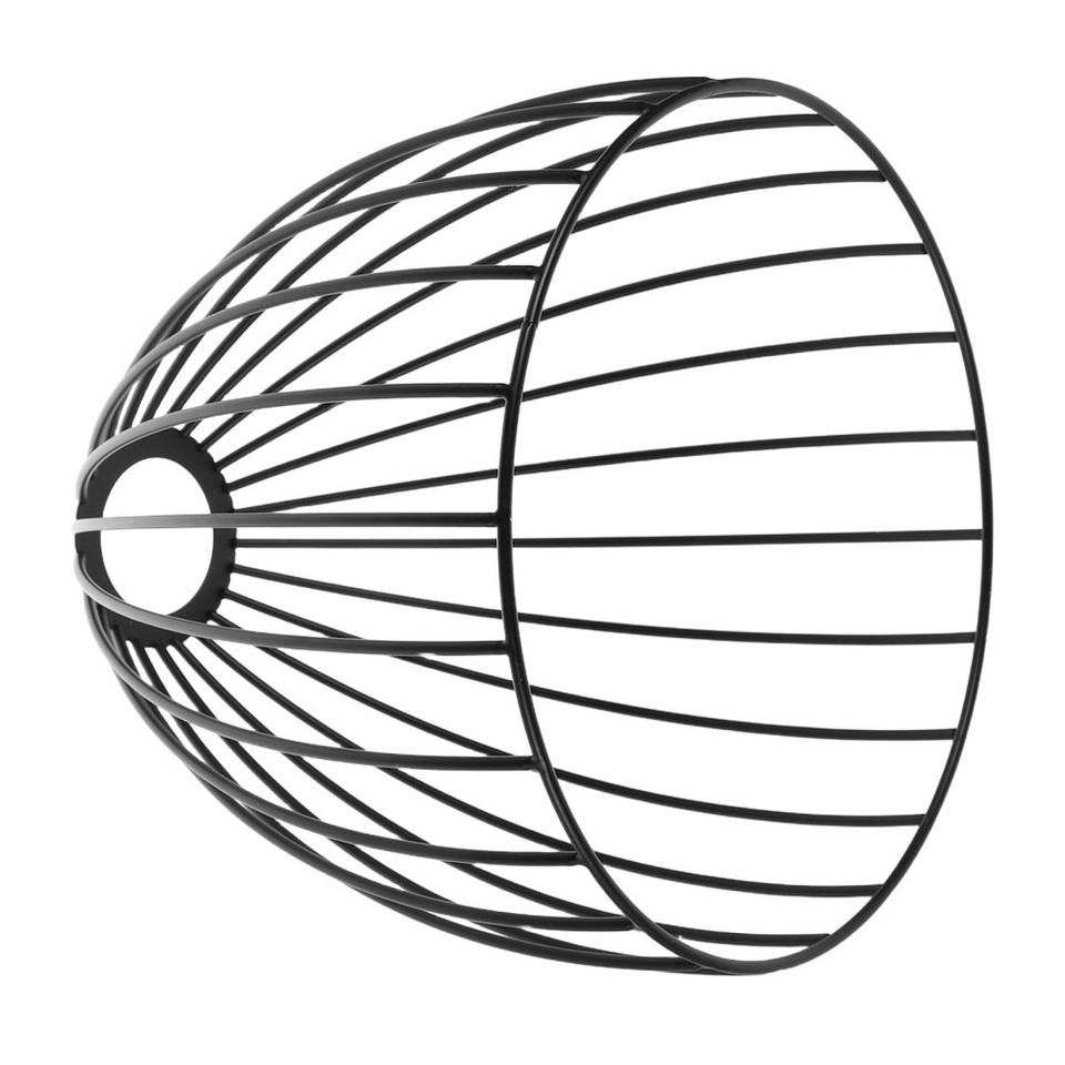 Metal Cage Light Shade: Industrial Wire Cage Pendant Lampshade Cover ...