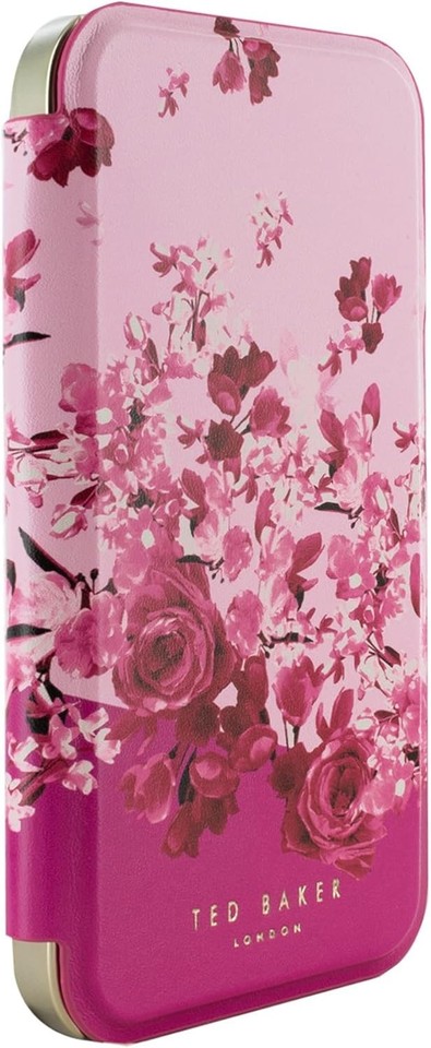Ted Baker Apple iPhone 15 Plus Scattered Flowers Folio Mirror Phone ...