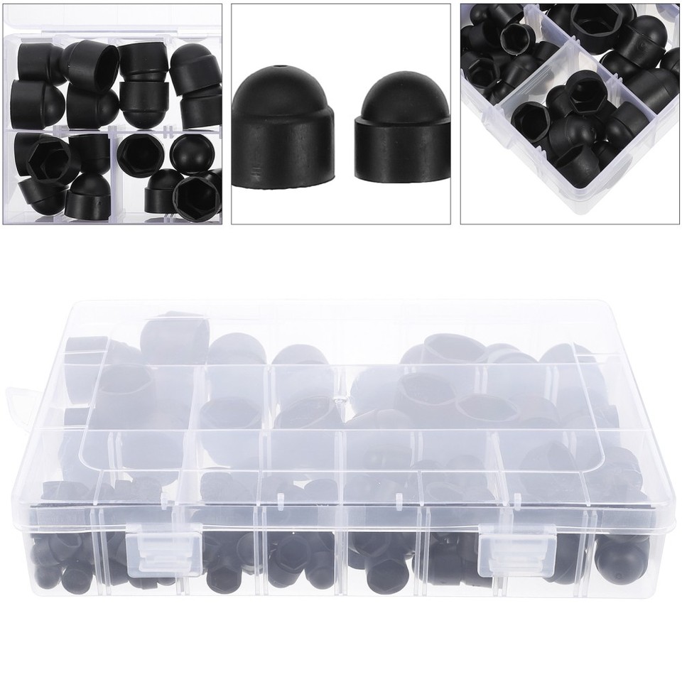 145 Pcs Dustproof Hexagon Lug Bolt Cover Covers Caps Nut Protective | eBay