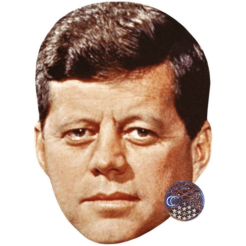 JFK (Brown Hair) Celebrity Mask, Flat Card Face | eBay