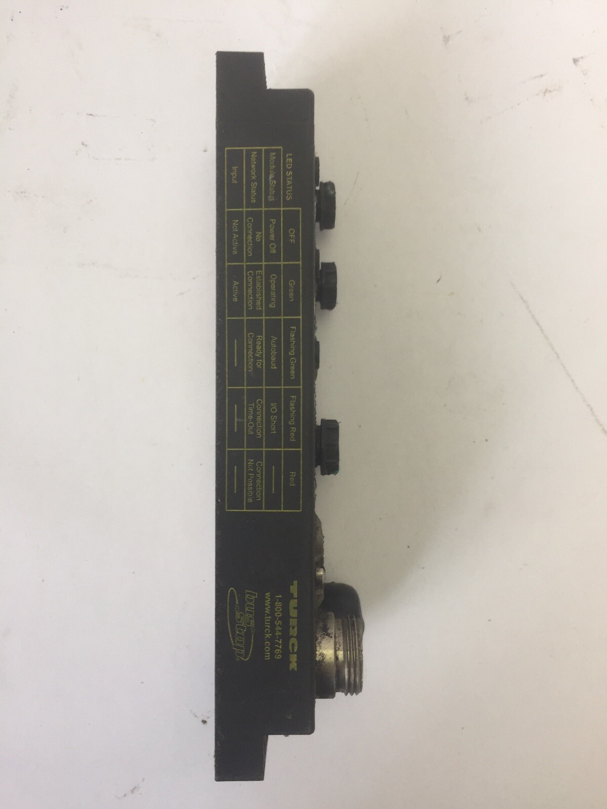 TURCK FDNL-S1600-T-0203 BUS STOP DEVICENET 11-26VDC 16 IN STATION F/W ...