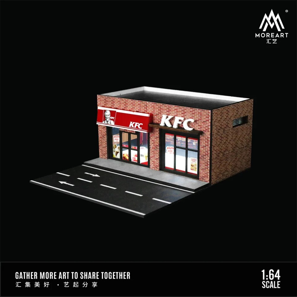 MoreArt 1/64 KFC Building Lighting Scene Diorama - LED Lighting | eBay