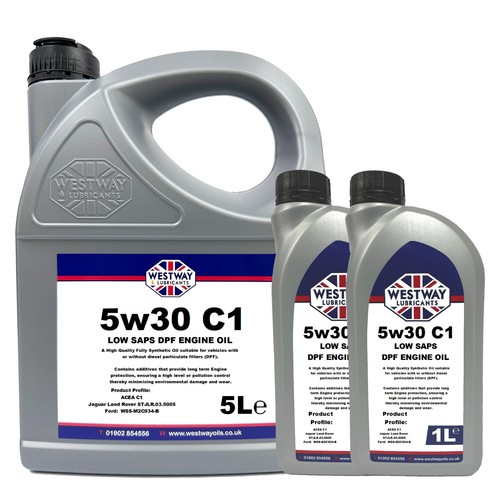 7L 5w30 C1 Low SAPS Land Rover Spec Fully Synthetic Engine Oil STJLR.03 ...