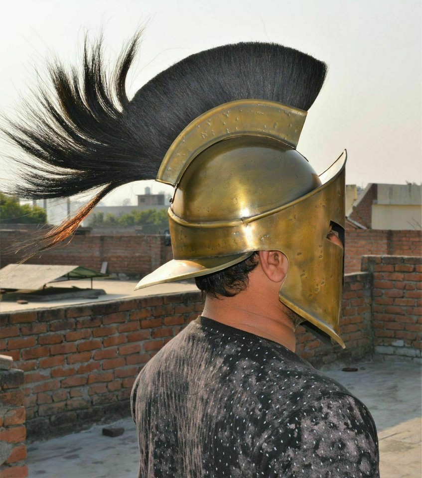 Decorative Spartan Leonidas King Helmet 300 Movie King Spartan Helmet ...