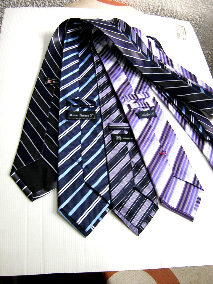 4 x Ties Silk Polyester Tailoring OVS Laurenti DAIHAOYUNG | eBay