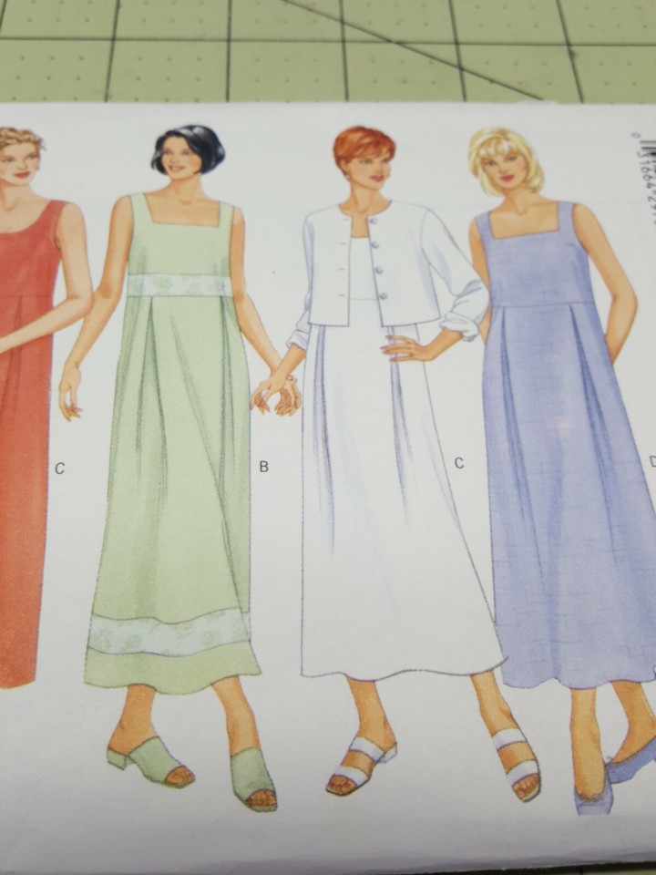 Vintage Butterick Pattern 6141 Jacket A Line Dresses Sizes 8 10 12 ...