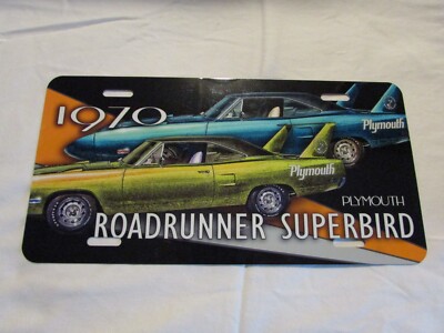 1970 Plymouth Road Runner Superbird Aluminum License Plate New w/ Free ...