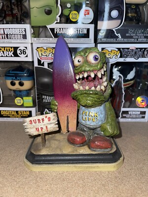 Monster Custom Art Resin Rat Fink Weird Ohs Surf Fink 1/1 Ed Roth Model ...