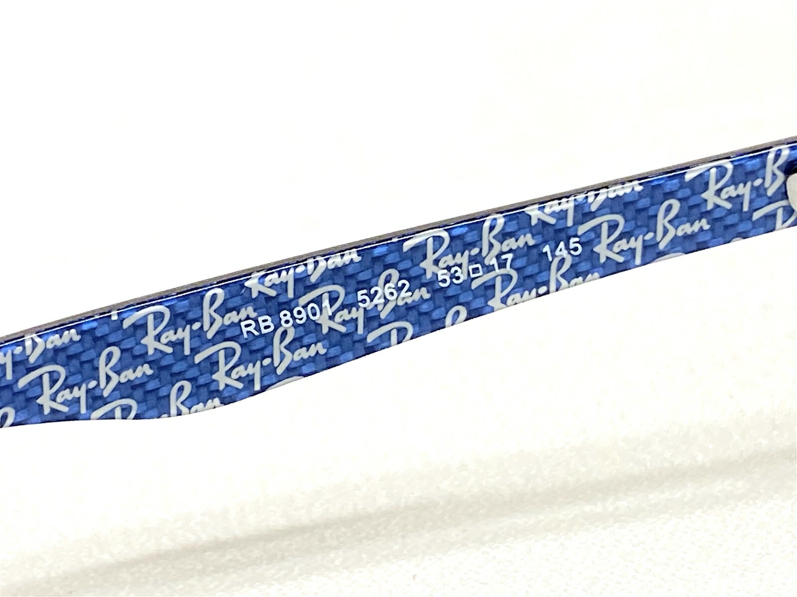 NEW Ray Ban RB8901 5262 Mens Blue & Black Carbon Fiber Eyeglasses ...