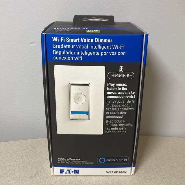 Eaton WIFI Smart Voice Dimmer Alexa Built-in White WFAVD30-W for sale ...