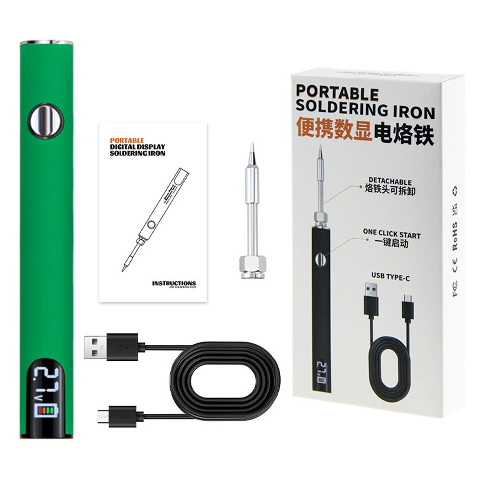 Smart Power Tool Adjustable Voltage Electric Soldering Iron Pen 650mAh ...