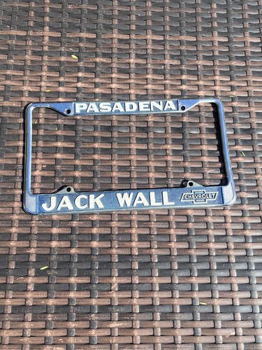 Jack Wall PASADENA Chevrolet Dealership Robert Brown License Plate ...