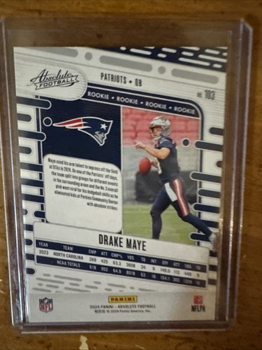 2024 Panini Absolute - Rookies #103 Drake Maye (RC) | eBay