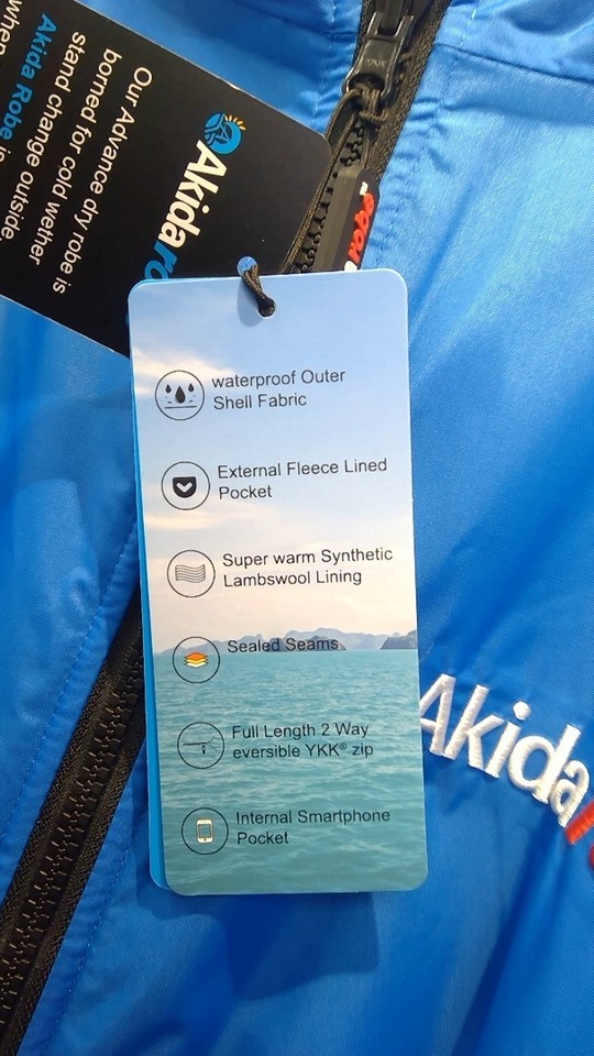 BNWT Blue Akida Out Door Warm Change Robe Size L CG F04 | eBay UK