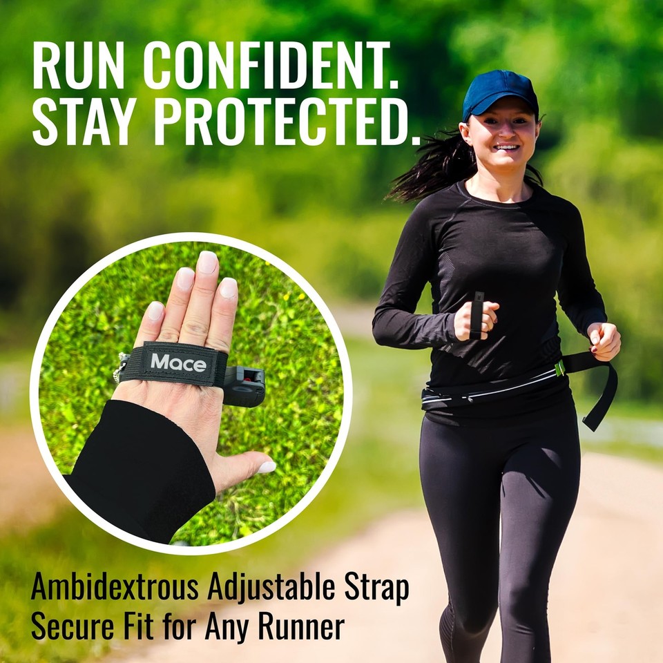 Mace Sport Model Pepper Spray 18g Black Long Range Self Defense Safety ...