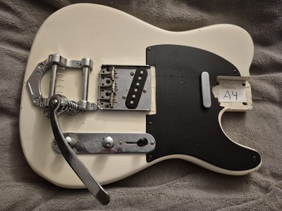 Telecaster Guitar Body White Full Thickness Fits Fender Squier Bigsby ...
