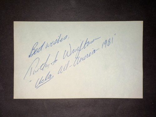 Tim Wrightman, SIGNED 3x5 Index Card - 1985 Chicago Bears (UCLA) | eBay