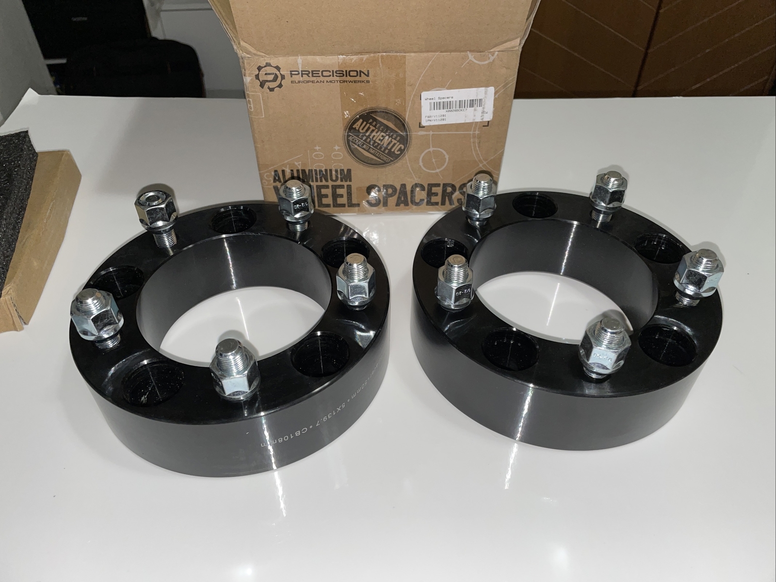 Precision European Wheel Spacers Black 50mm 5x139.7 CB 108mm NEW Set Of ...