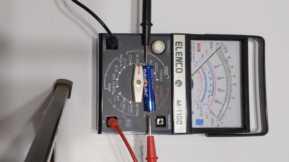 Elenco Multimeter Analog Display M-1100 Black TESTED WORKS 2 sets of ...