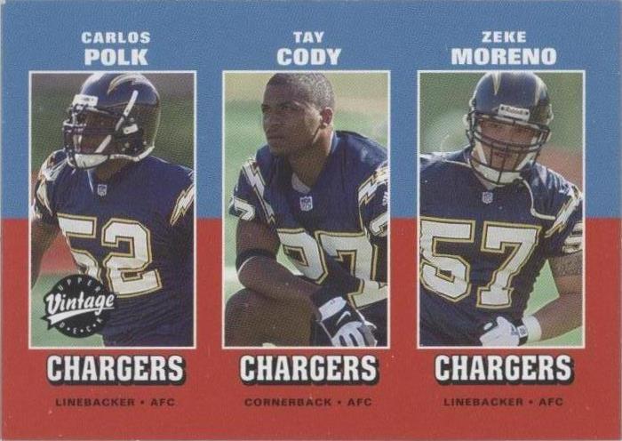 2001 Upper Deck Vintage Carlos Polk Tay Cody Zeke Moreno #285 for sale ...
