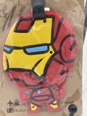 Iron Man Luggage Tag Travel Accessory Anime Cartoon Marvel | eBay