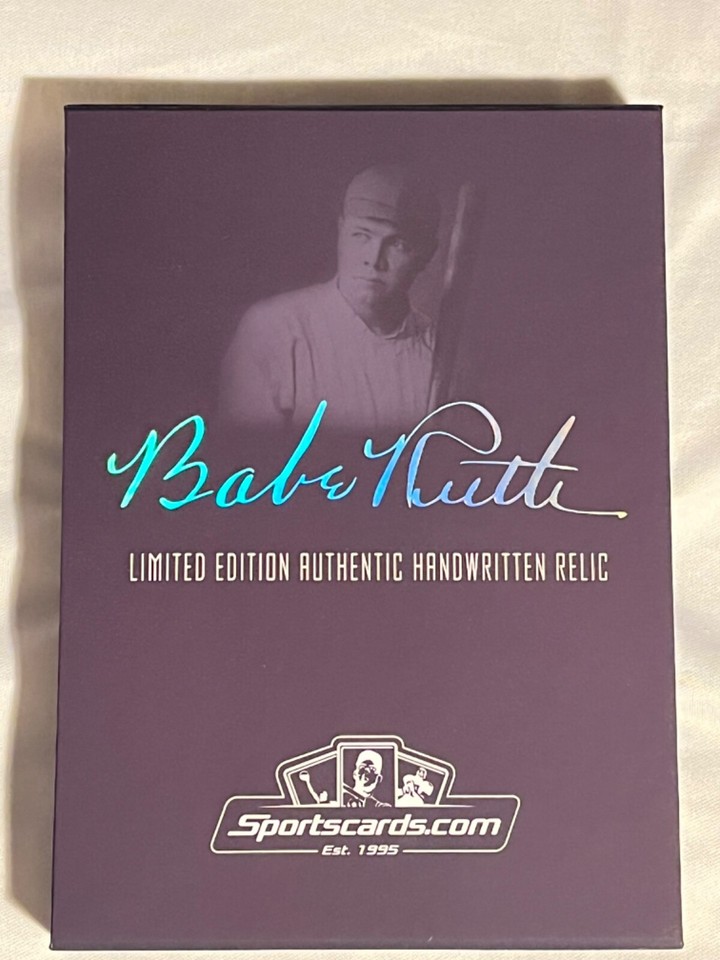 BABE RUTH cut handwriting authenticated Beckett BAS PSA/DNA Jim “THORPE ...