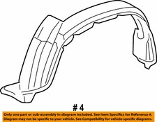 TOYOTA 5380504030 Genuine OEM Fender Liner for sale online | eBay