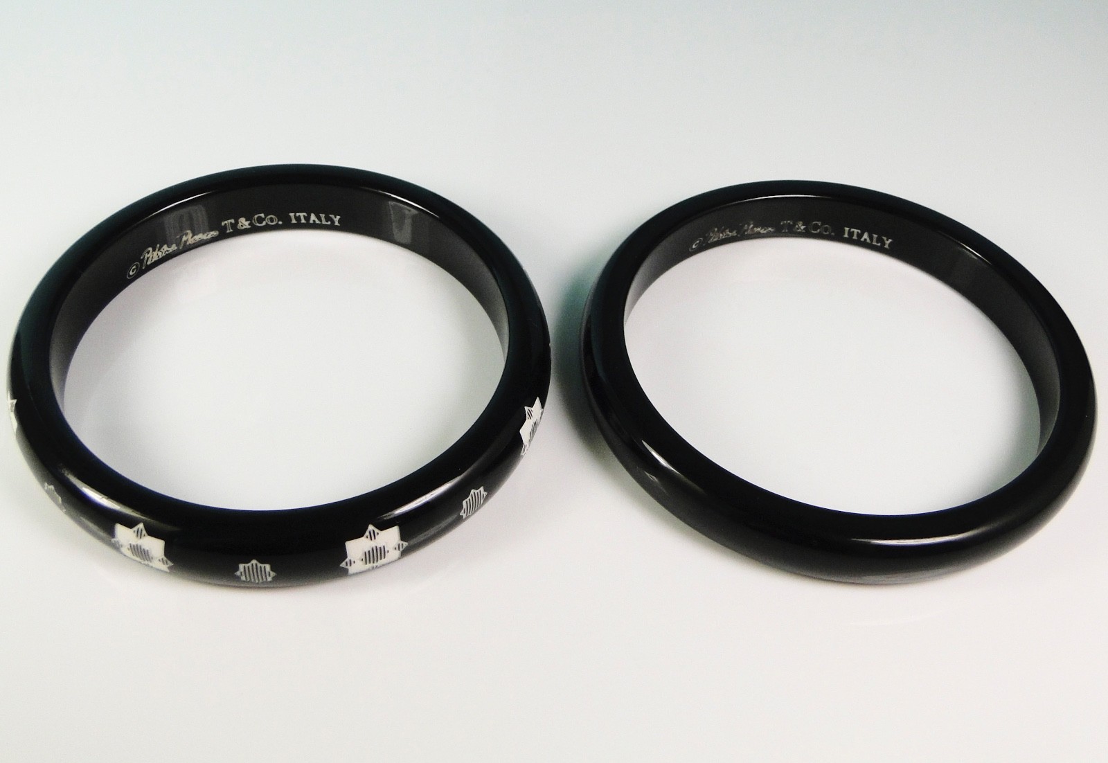 Tiffany & Co. Picasso Zellige Resin Lacquer Bangles (2) Italy- Med ...