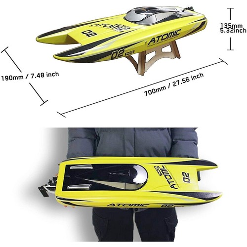 RC Boat Volantex V792-4 70cm ATOMIC 2.4G Brushless RTR 60km/h Boat USA ...